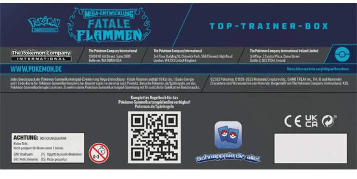 Pokémon Mega-Entwicklung: Fatale Flammen Top-Trainer-Box (DE) au ...