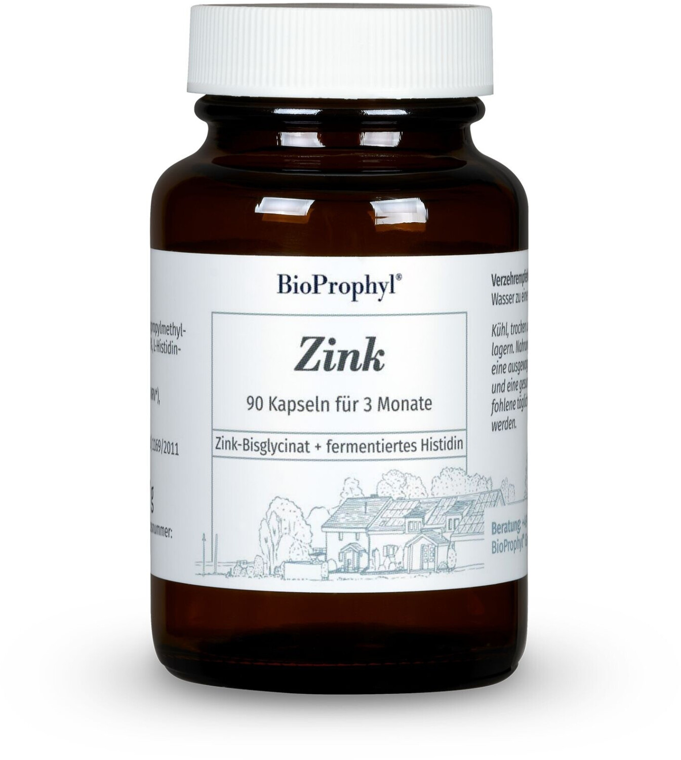 BioProphyl Zink hochdosiert 15 mg Zink-Bisglycinat + 20 mg Histidin 90 ...