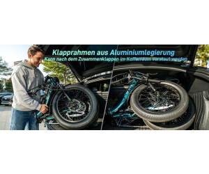 SMART AI E Bike Herren Damen -Ebike 48V 15.6Ah E Bike 20 * 3.0 Zoll 7-Gang Getriebe LED-Display ...