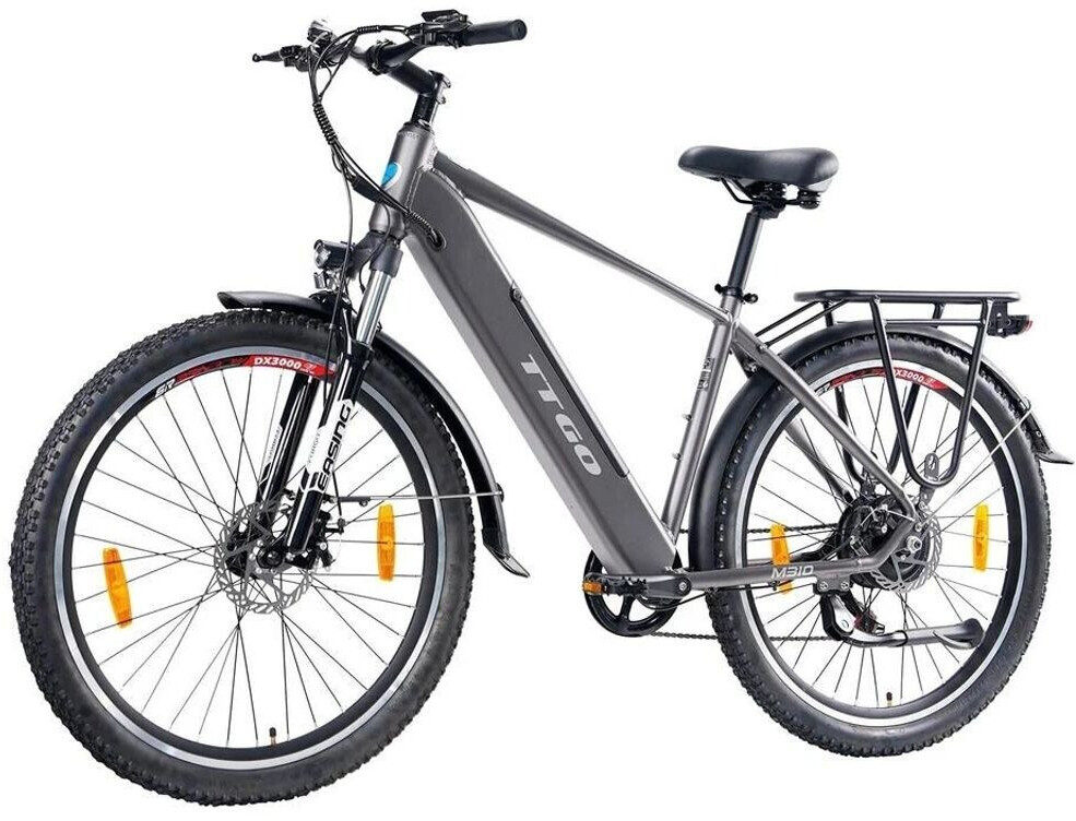 SMART AI 27,5" 15AH E Bike Trekkingrad Herren Damen ,100km Reichweite mit 7-Gang-Getriebe ...