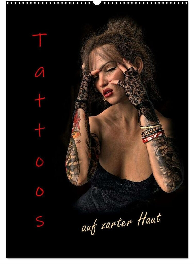 Calvendo Portraits von tätowierten Frauen (Wandkalender 2025 DIN A2 hoch), Monatskalender (ISBN ...