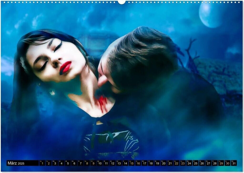 Calvendo Vampire Kreaturen der Dunkelheit (Wandkalender 2025 DIN A2 quer), Monatskalender (ISBN ...