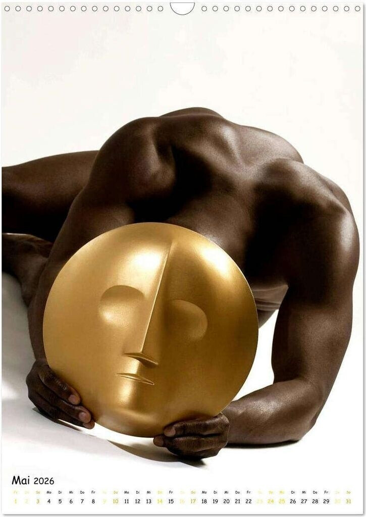 Calvendo Masquerade Männliche Aktfotografie (Wandkalender 2026 DIN A3 hoch), Monatskalender ...