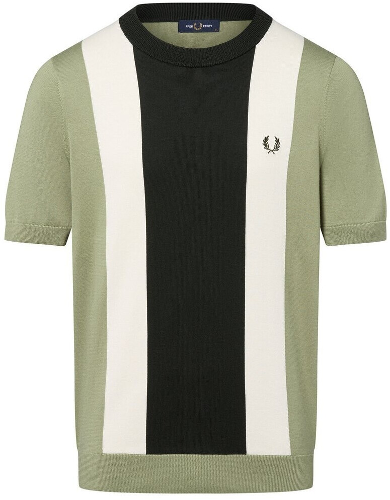 Fred Perry Strickshirt olive mint ab 119,99 € | Preisvergleich bei idealo.de