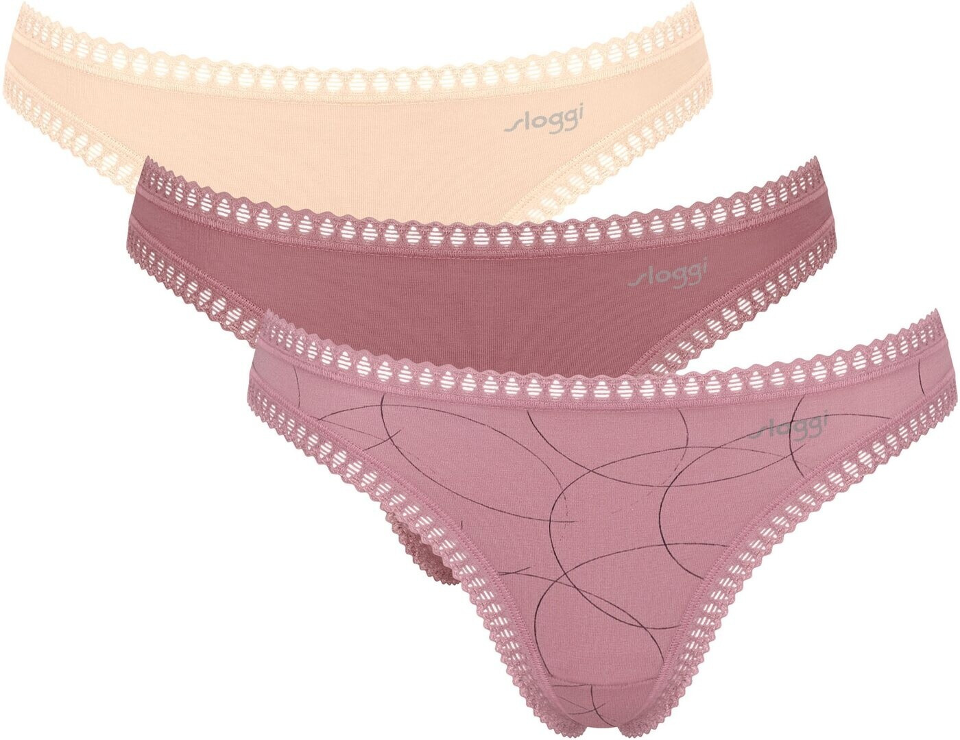 Sloggi GO Crush String mit Spitzendetails hellpink/dunkelpink ab 12,95 € | Preisvergleich bei ...