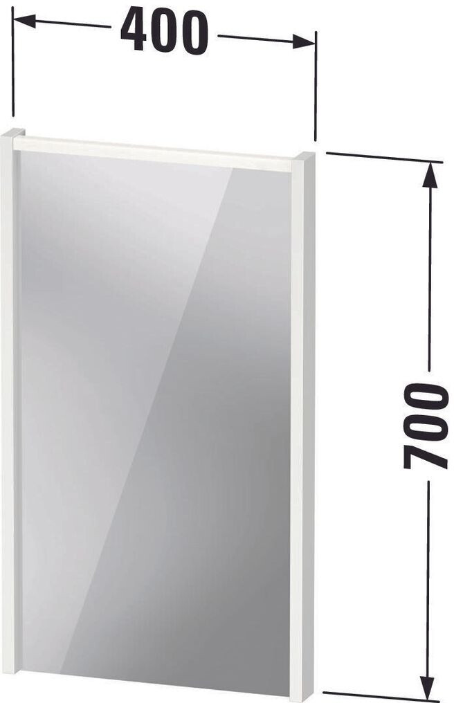 Duravit D-Code Spiegel mit LED Beleuchtung DC70750HGHG0000 ab 281,78 ...