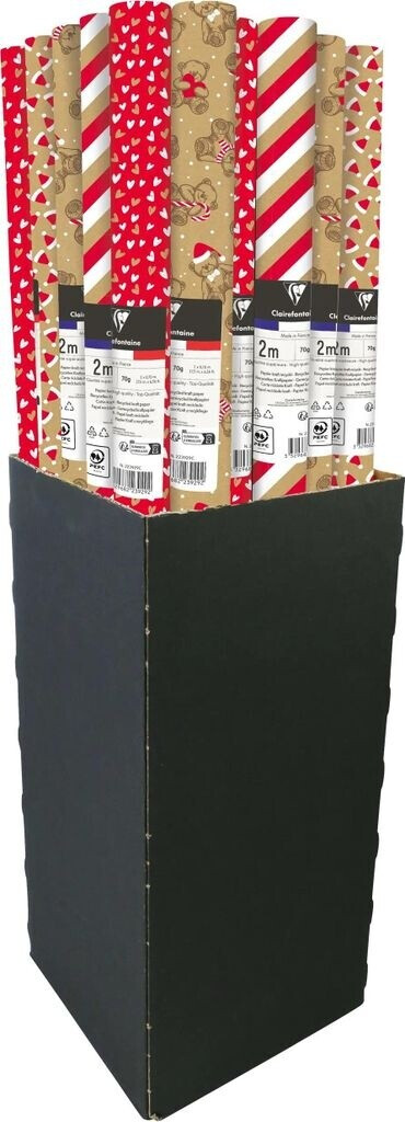 Clairefontaine 30x Geschenkpapier Kraft 70g, Bär 2x0,70m sortiert ...