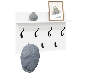 vidaXL Wall-Mounted Clothes Rack With Shelf 60 x 40 x 12 cm (874427 ...
