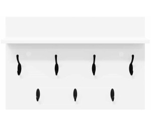 vidaXL Wall-Mounted Clothes Rack With Shelf 60 x 40 x 12 cm (874427 ...