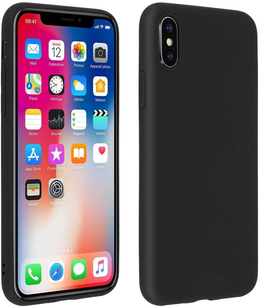 Buy Forcell Apple iPhone X Soft Touch Silicone Case soft case Black ...