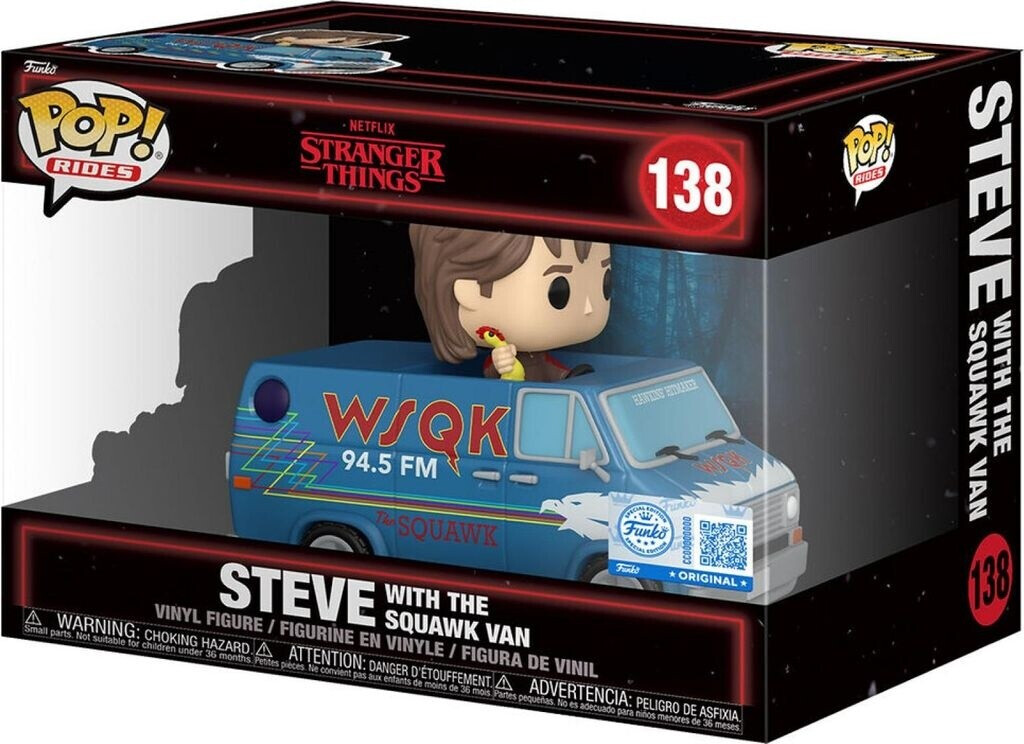 Buy Funko POP! - Stranger Things - Steve with Squawk Van Ride from £29. ...