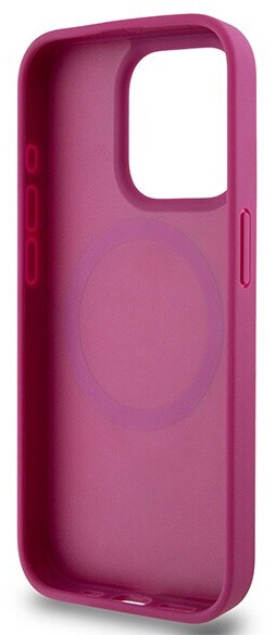 DKNY MagSafe Case Leather Monogram Pattern Metal Logo iPhone 15 Pro ...