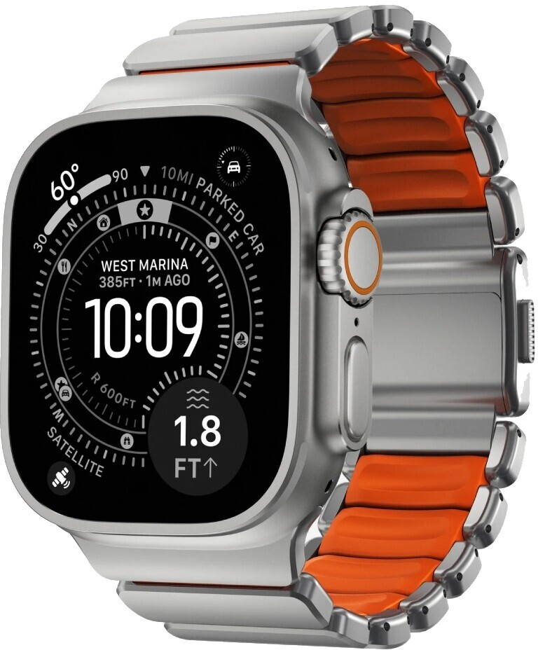 Nomad Goods Stratos Band Titanium 49mm Natural/Orange a € 321,38 (oggi ...