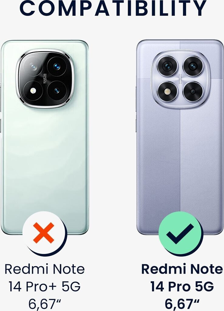 Buy kwmobile Phone case compatible with Xiaomi Redmi Note 14 Pro 5G ...