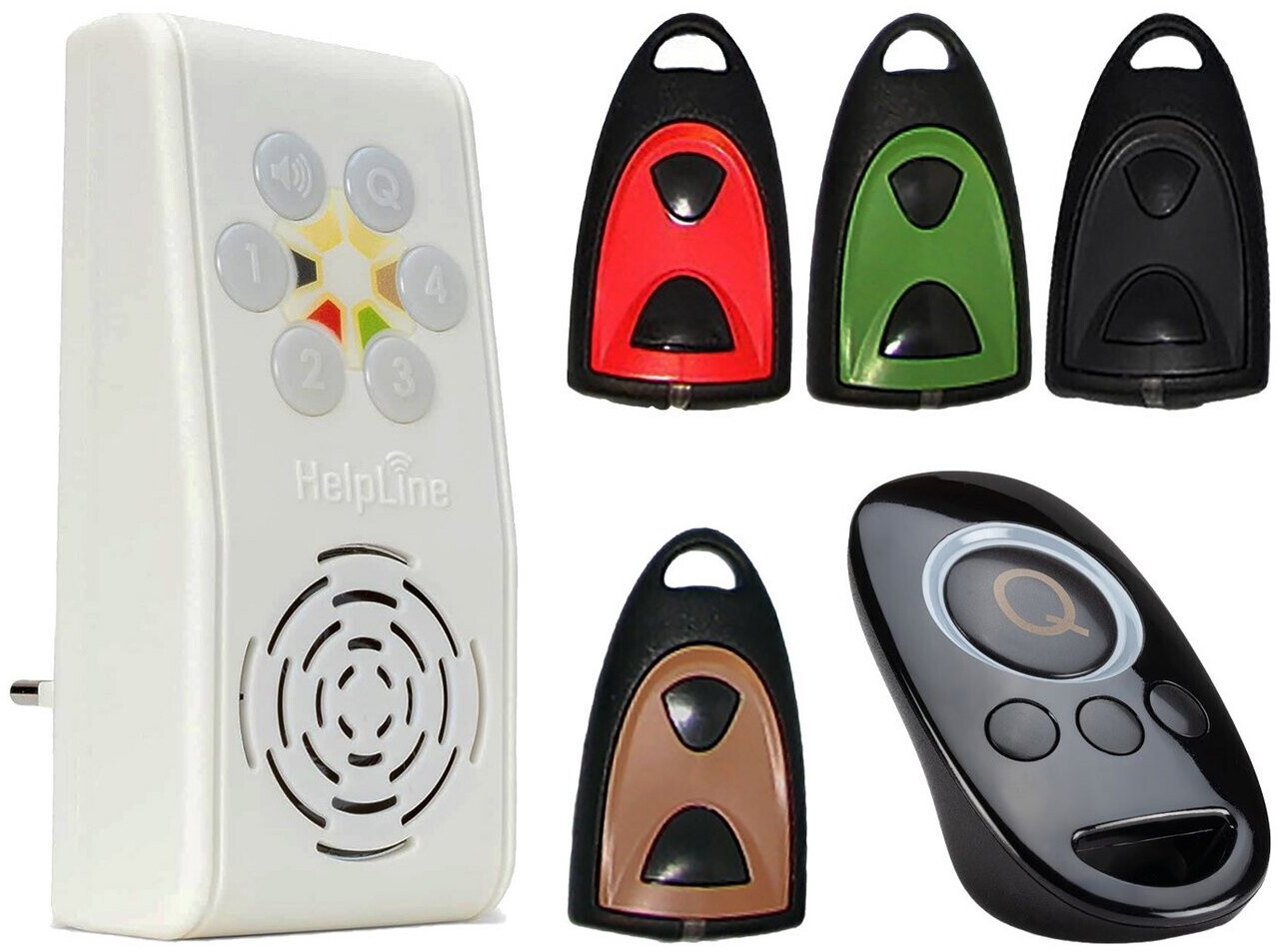 HelpLine HELPLINE230 Notrufsystem für Praxen mit 4 Funksendern und ...