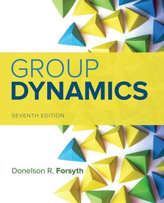 Cengage Learning Group Dynamics (Donelson Forsyth) [Hardcover] desde 89 ...