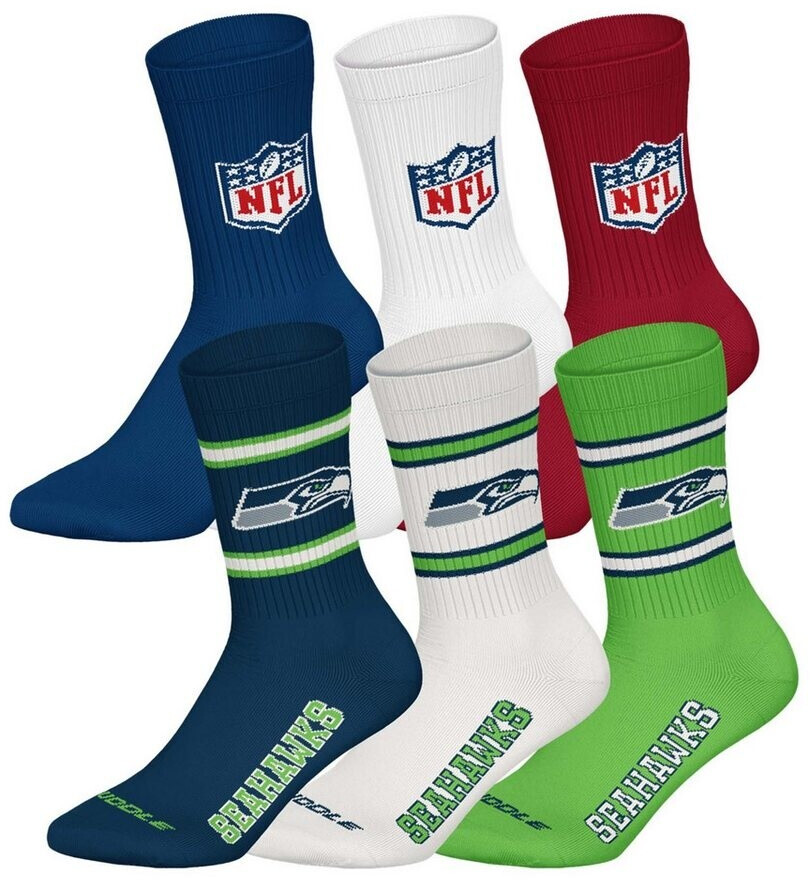 NFL 6 Pack Crew Socks (TB_NFL-6P-SS) multicolored/green - Où acheter ...