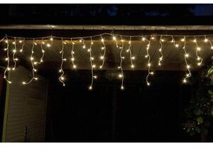 FHS LED Eisregen Lichterkette 24 m mit 960 warmweißn LEDs (36361) ab € ...