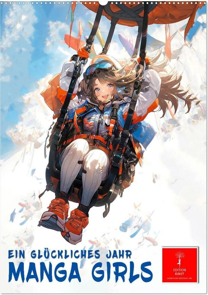 Calvendo Manga Girls ein glückliches Jahr (Wandkalender 2026 DIN A2 ...