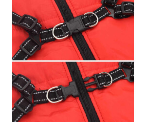 vidaXL Hundemantel mit Geschirr Rot 4XL Fleece und Polyester ab 23,49 ...