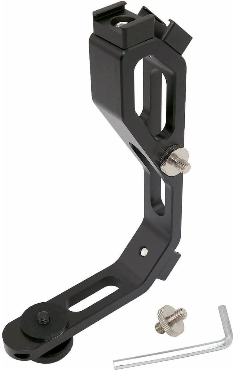 Caruba Gimbal L bracket with 3 hot shoe mount+1/4 Screw Video Zubehör ...