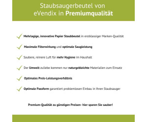 eVendix Staubsaugerbeutel 20 Staubsaugerbeutel kompatibel mit VIKING ...