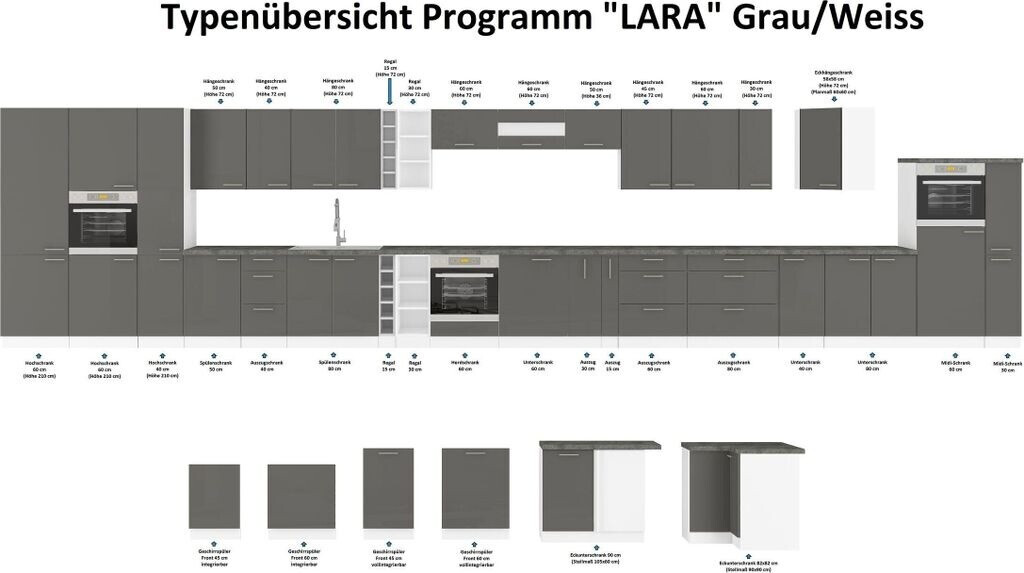 Küchenpreis-Bombe Frontblende Geschirrspüler vollintegriert 45 cm Küche ...