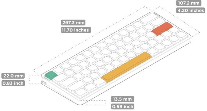 NuPhy Air60 v2 Basalt Black (Gateron Red) ab 111,99 € | Preisvergleich ...