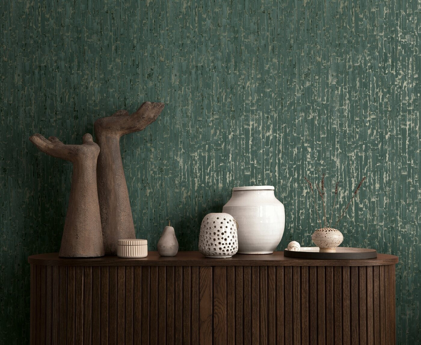 Livingwalls Metropolitan Stories Hot Spots Grafik Petrol-Grün-Metallic ...