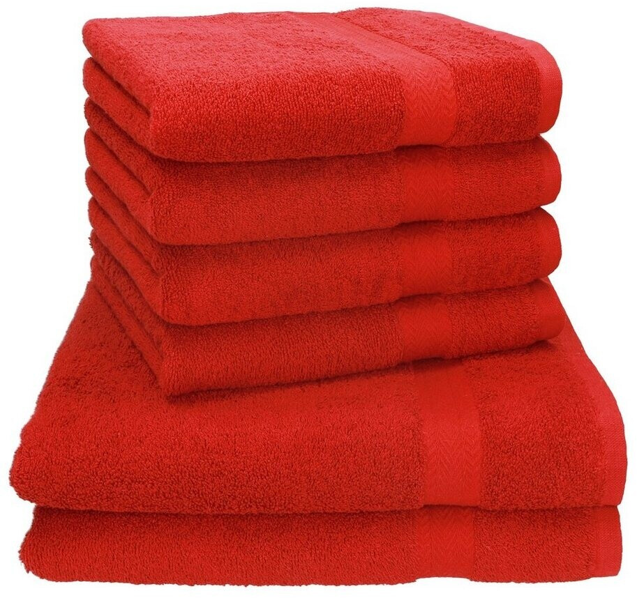 Betz Handtuch Set PREMIUM (6-tlg.) rot ab 57 € | Vergleiche 3 Angebote ...