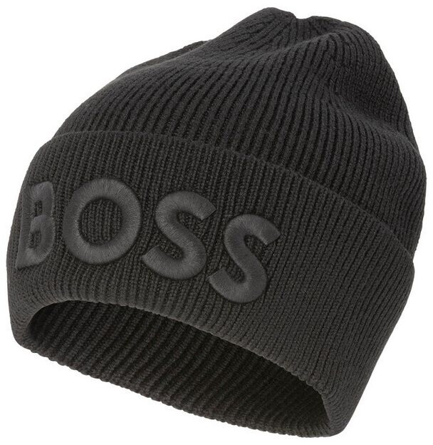 Hugo Boss Afox wool blend beanie with logo (50522449) au meilleur prix ...
