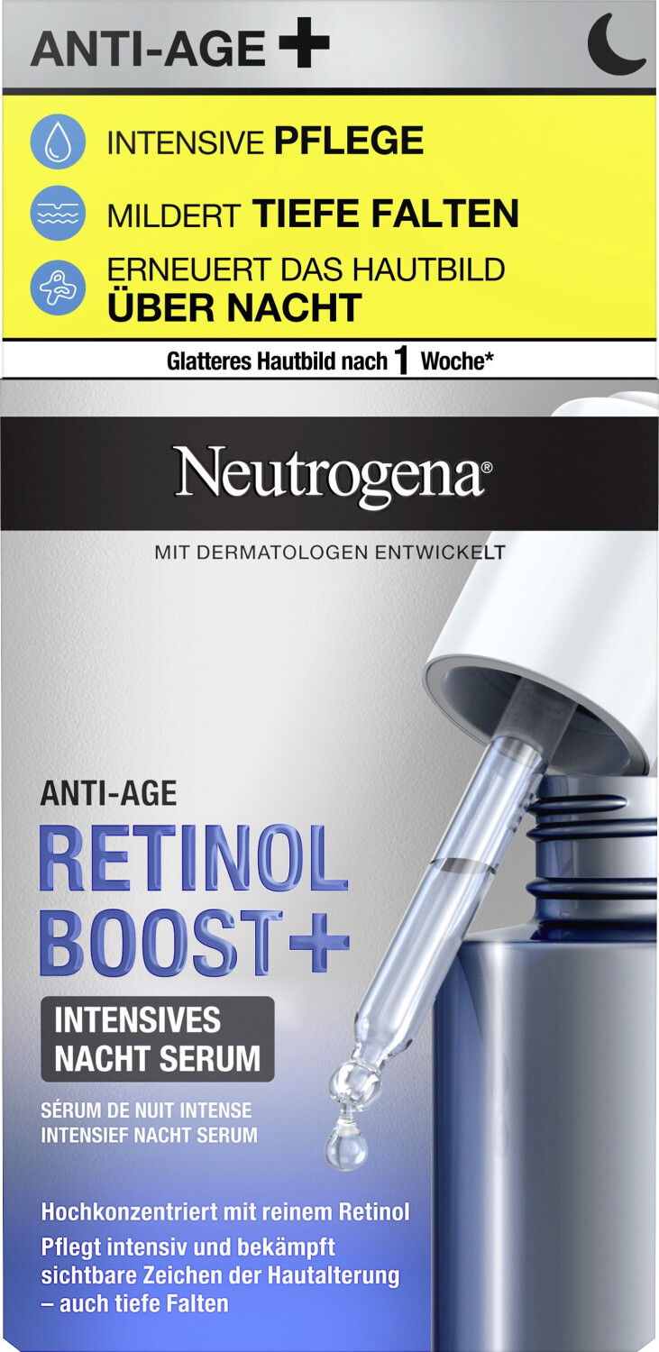 Neutrogena Anti-Age Retinol Boost+ Intensive Night Serum (30ml) a € 17 ...