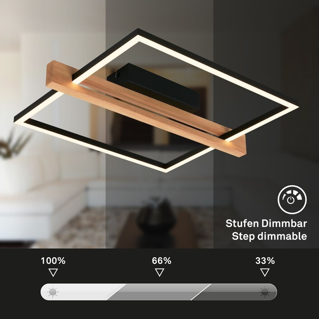 Deckenlampe Holz Schwarz