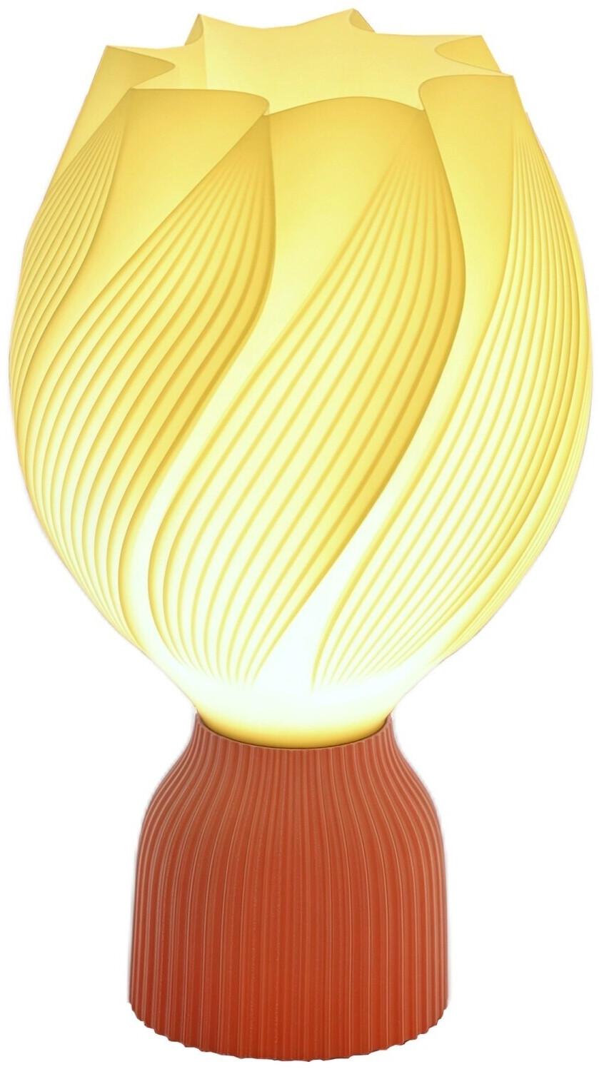 HomCom Tischlampe LED Tischleuchte mit 3D-Druck blütenähnlichen ...