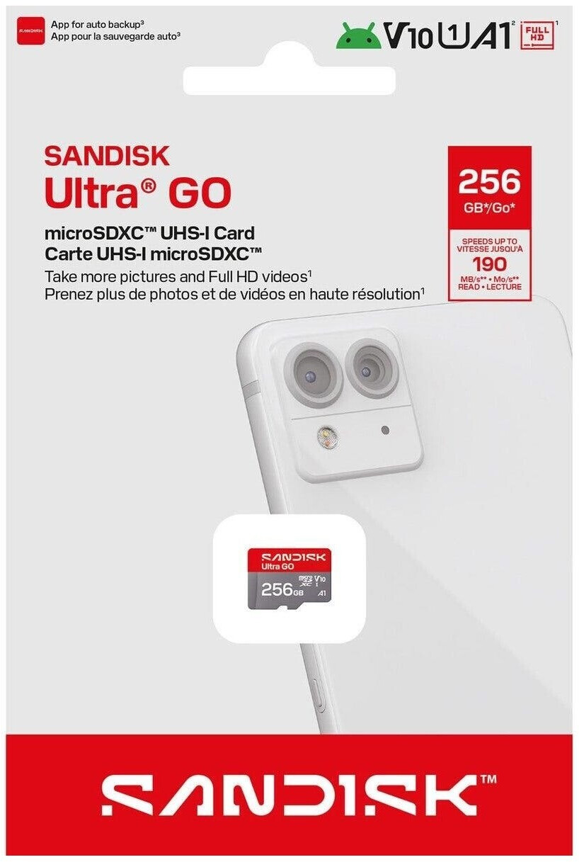 SanDisk Ultra Go MicroSD 256GB au meilleur prix sur idealo.fr