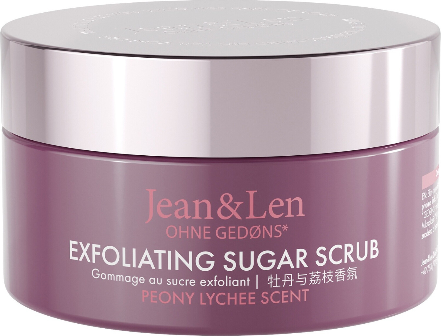 Jean & Len Exfoliating Sugar Scrub Peony & Lychee 250 ml ab 9,84 ...