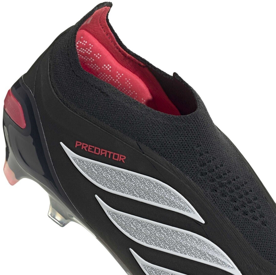 Adidas Predator Elite Laceless FG core black/cloud white/lucid red ab ...