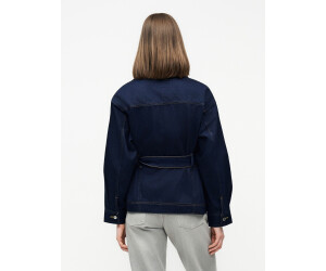 Calvin Klein Jeansjacke dunkelblauer Waschung mit Bindegürtel ...