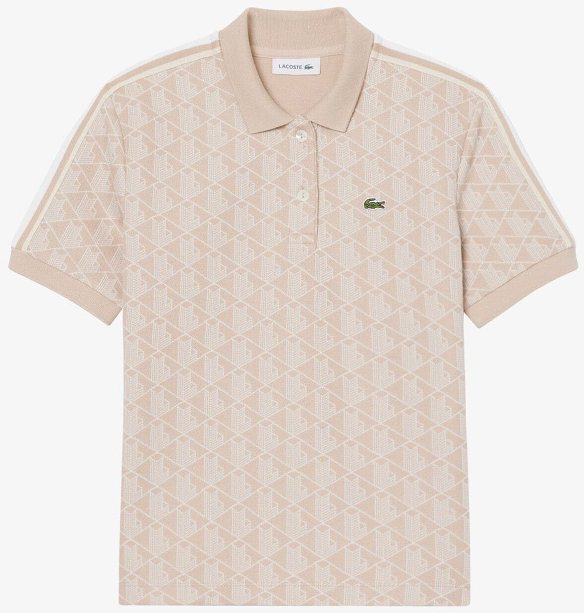Lacoste Co-Ord Monogram Polo Top (DF3364) light pink desde 84,95 ...