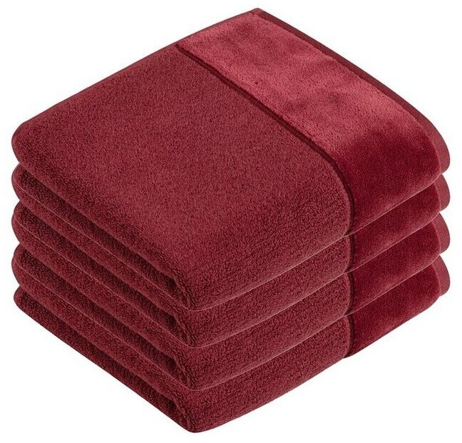 Vossen Handtuch Set 50 x 100 cm Pure, Frottier (4-St) red rock ab 61.5 ...