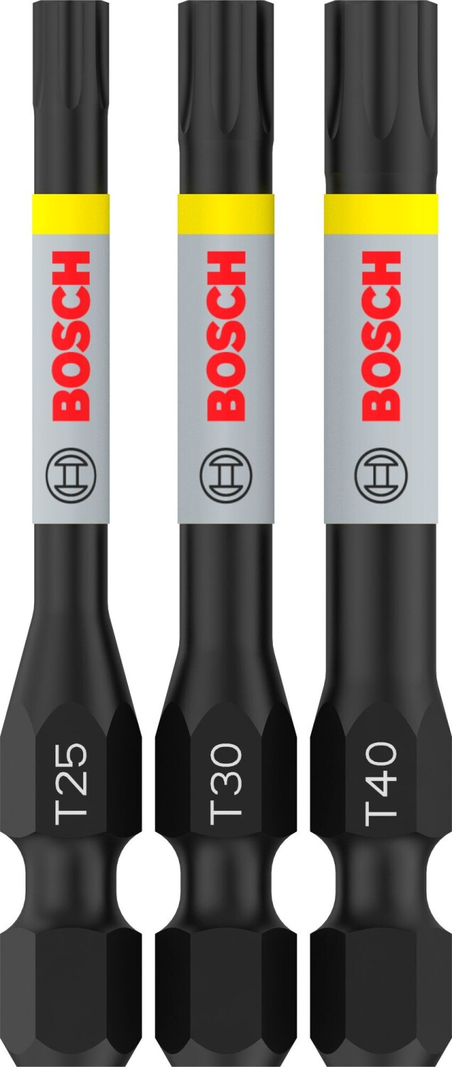 Bosch PRO Torx Impact Bit 25 30 40,55 mm 3-teiliges Set 2608521U55 ab 5 ...