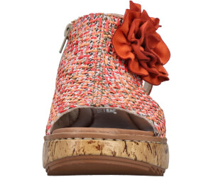 Buy Rieker Platform Sandal Shaft Sandal with Large Flower and Inner Zip ...
