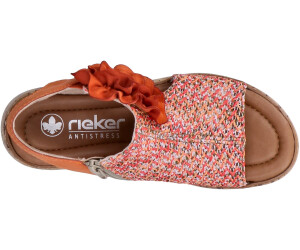Buy Rieker Platform Sandal Shaft Sandal with Large Flower and Inner Zip ...