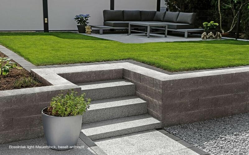 EHL BossIntak Light Mauerblock basalt-anthrazit 50x18x15 cm Anfang ...