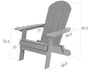 AXI Claire Adirondack foldable plastic garden chair yellow ab 124,95 ...
