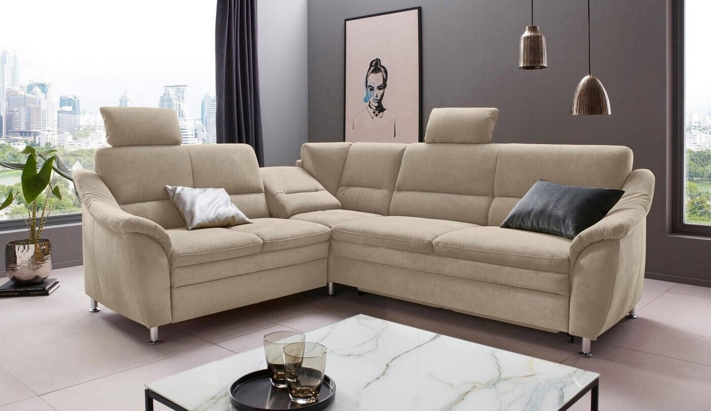 Home Affaire Ecksofa Cardoso L-Form Federkern wahlweise mit Bett ...