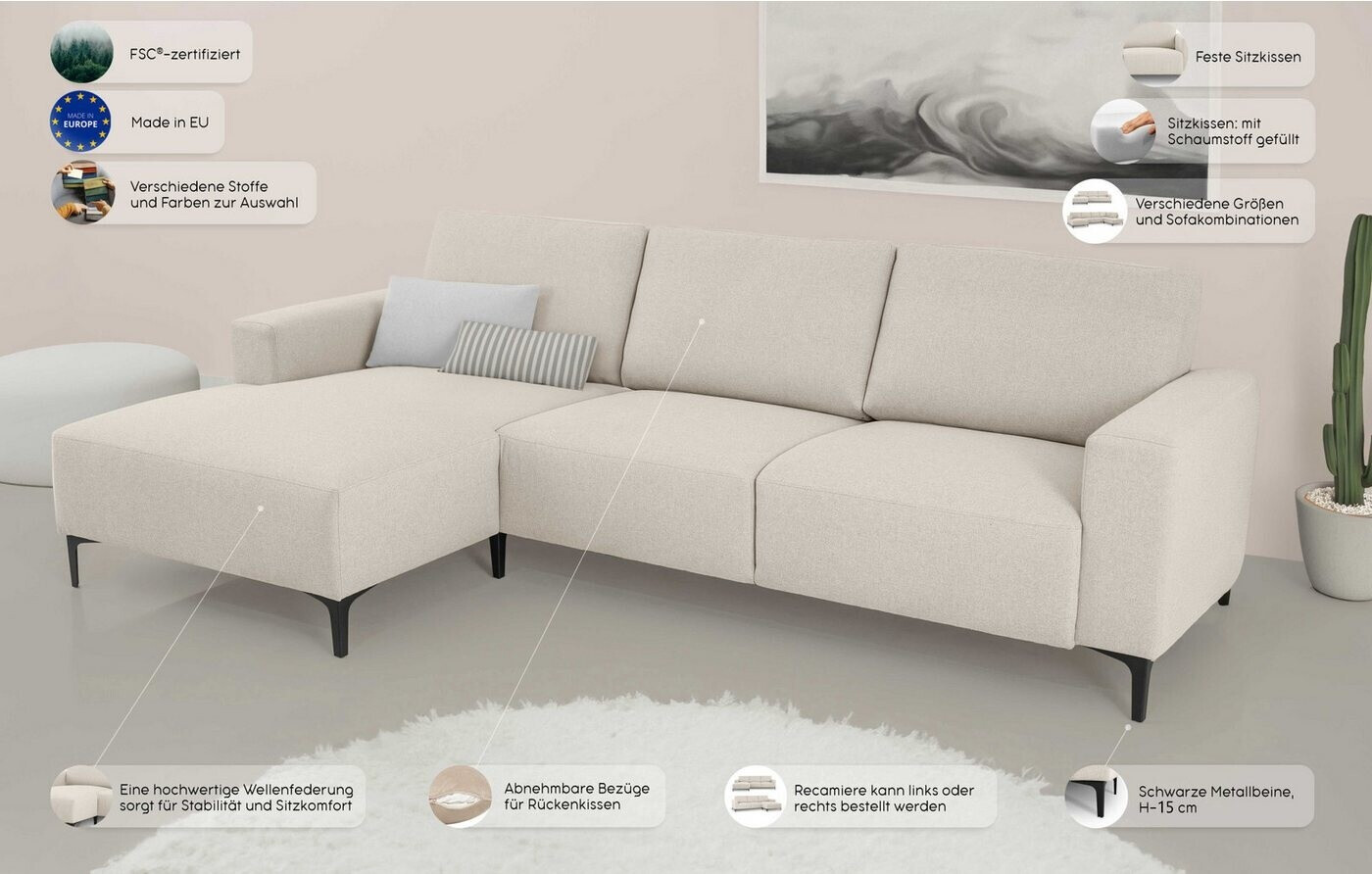 Ecksofa Breite Sitzflche