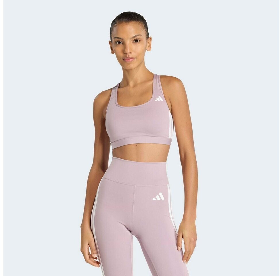 Adidas Optime Essentials Workout 3-Stripes Medium Support Bra (CI156 ...