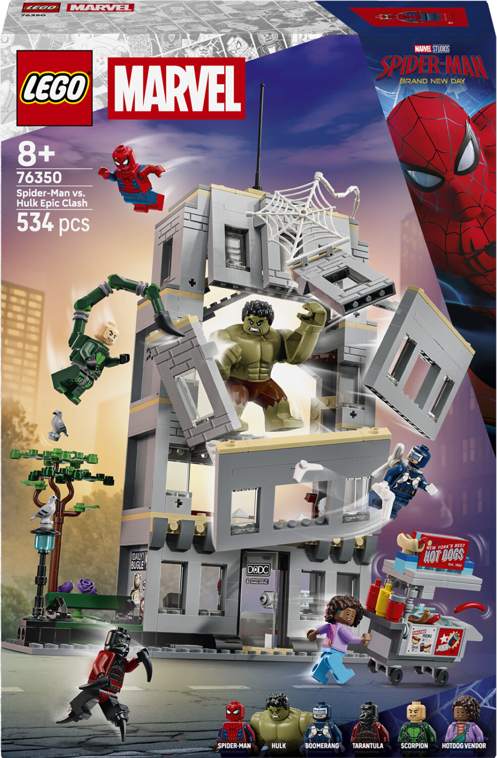 LEGO Marvel - L'affrontement légendaire entre Spider-Man et Hulk (76350 ...