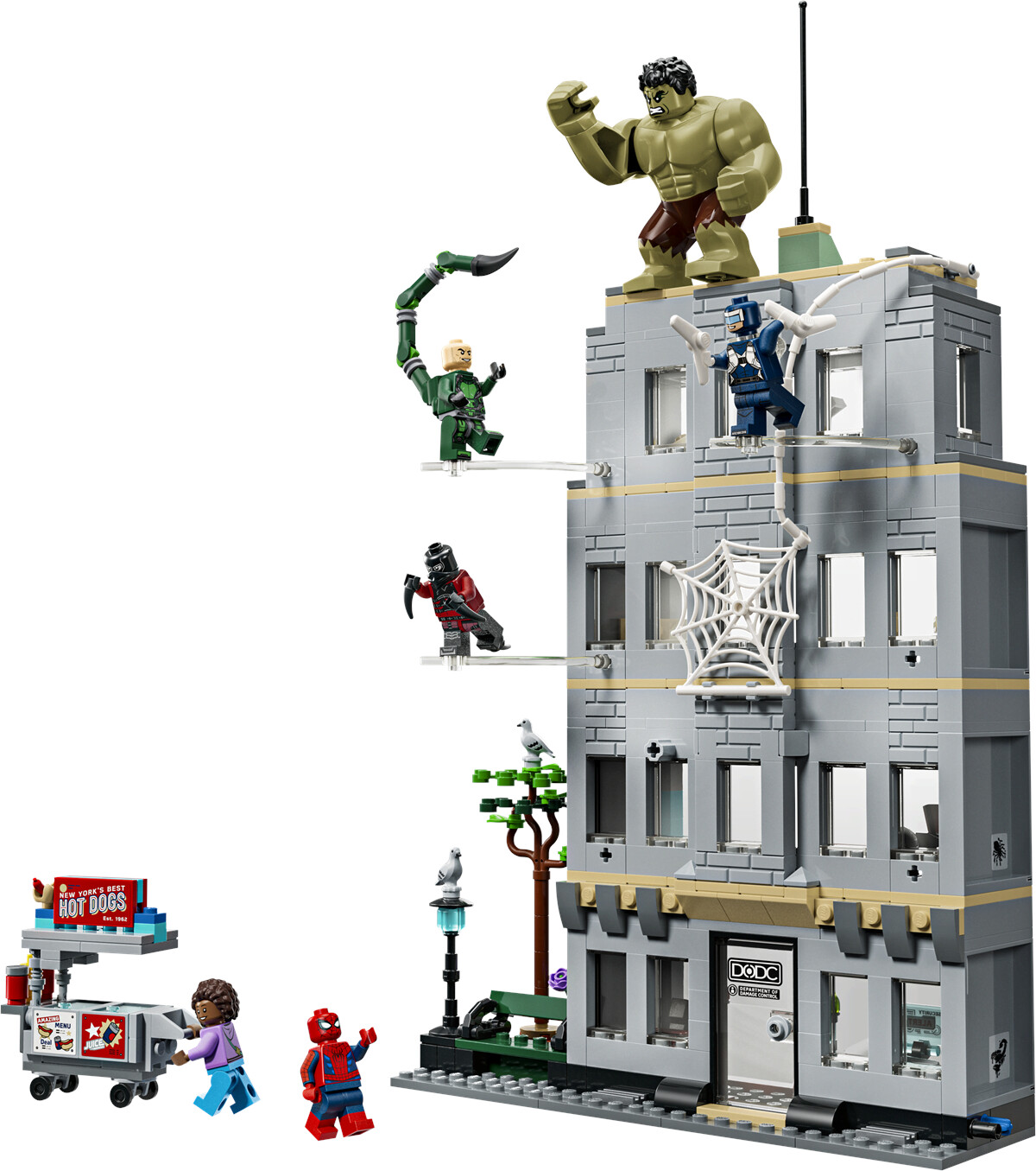 LEGO Marvel - L'affrontement légendaire entre Spider-Man et Hulk (76350 ...